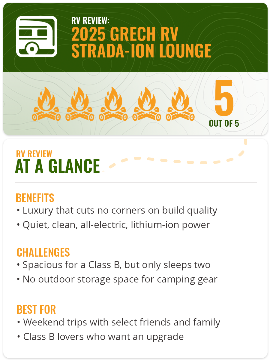 2025 Grech RV Strada-Ion Lounge Review - RV Trader