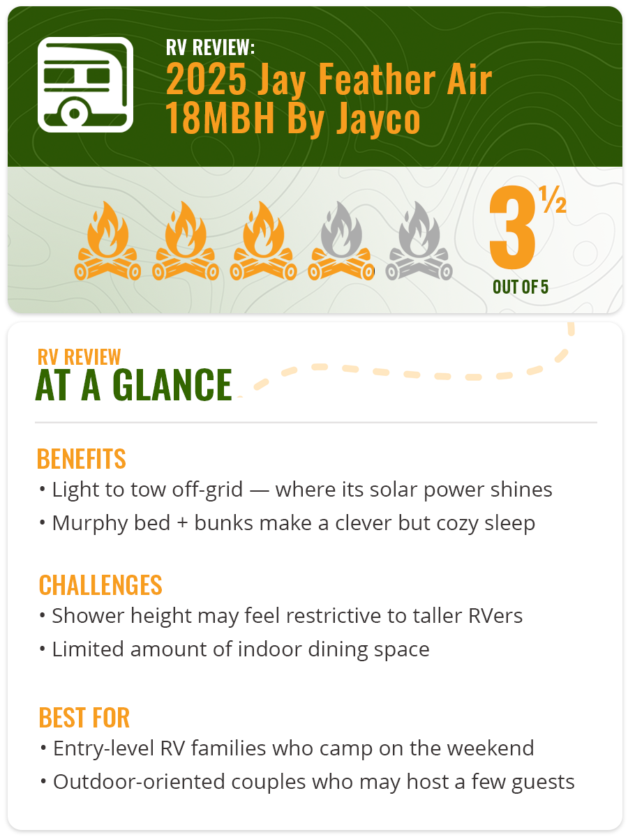 2025 Jayco Jay Feather Air 18MBH Review - RV Trader Blog