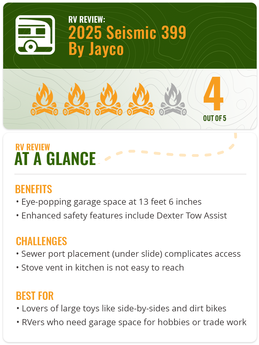 2025 Jayco Seismic 399 Review - RV Trader